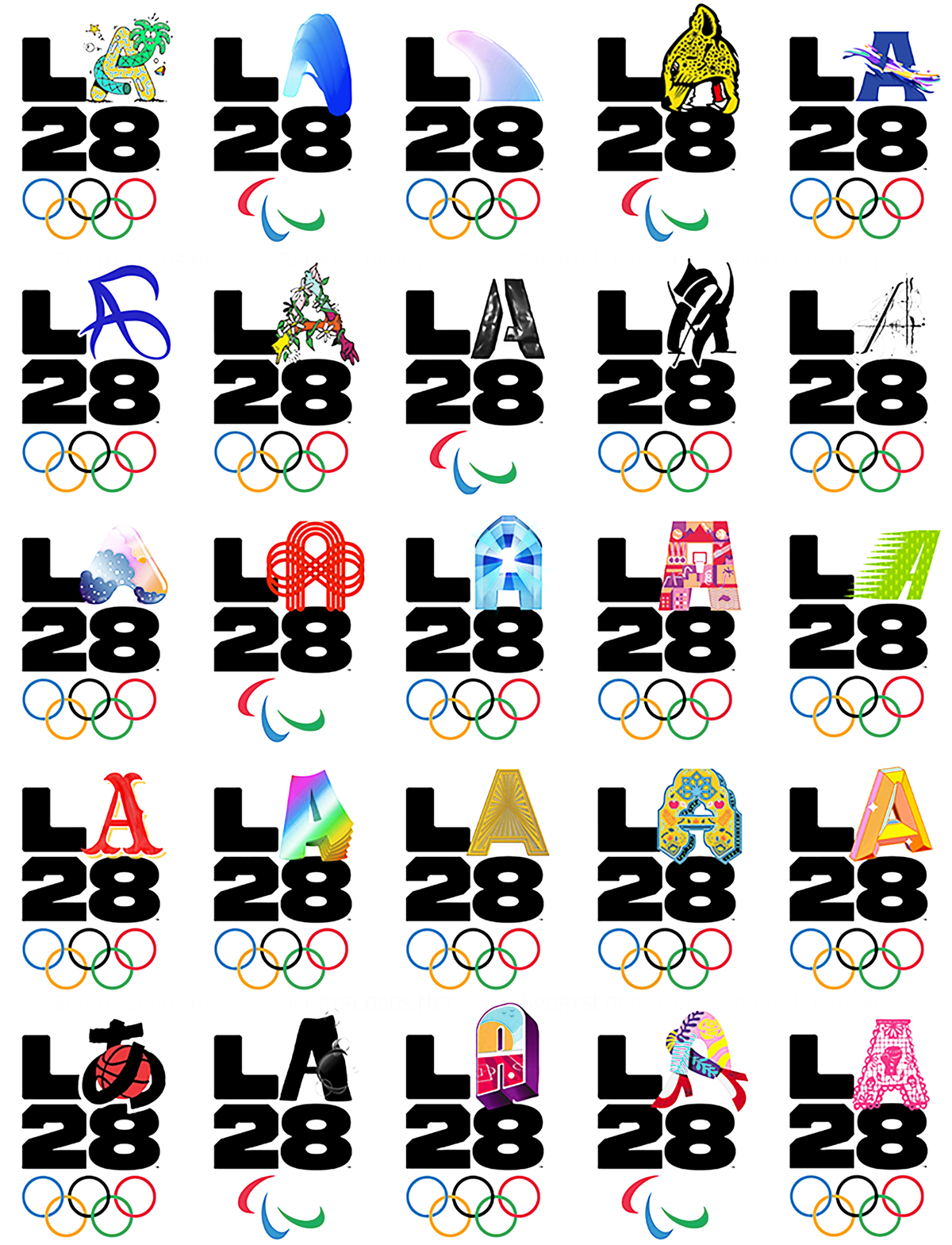 The Los Angeles Olympics Logo Needs To Settle Itself Down - Infralog